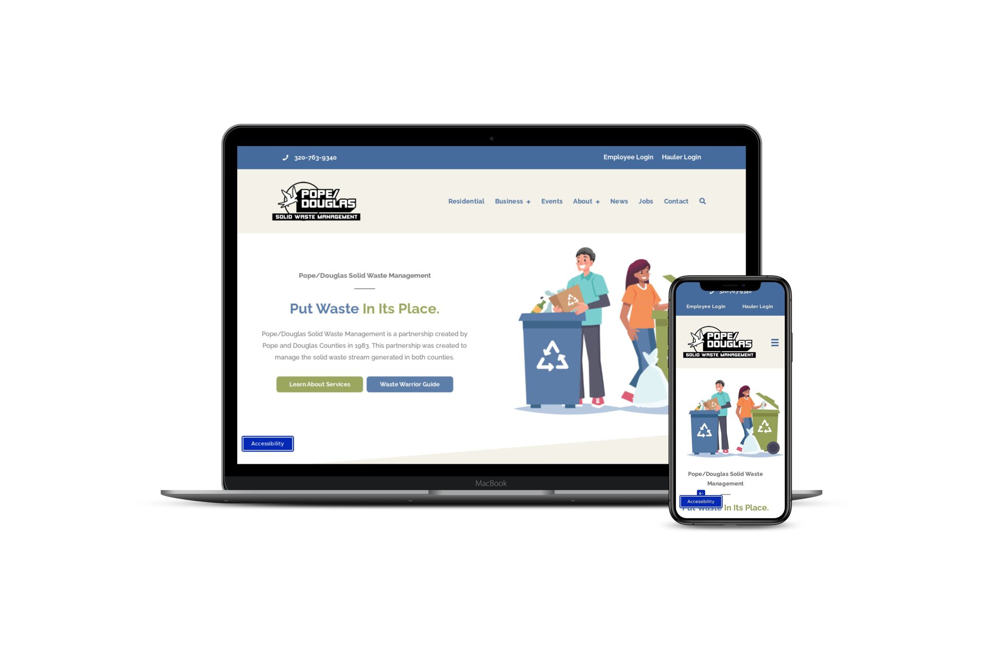 Web Design & Development project for Pope/Douglas Solid Waste ...
