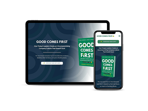 Web Design & Development project for Good Comes First - CYBERsprout