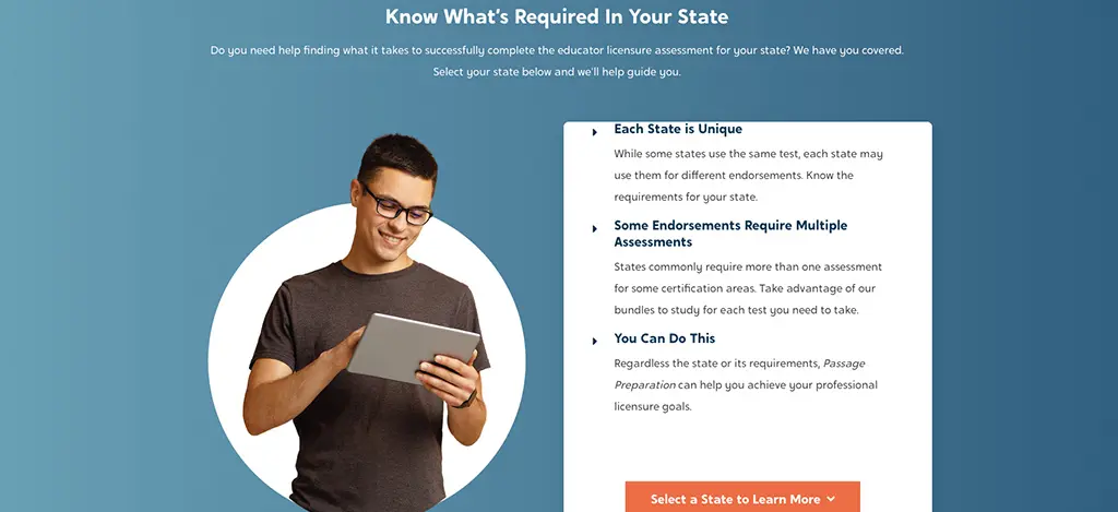 Website case study for Passage Preparation - CYBERsprout